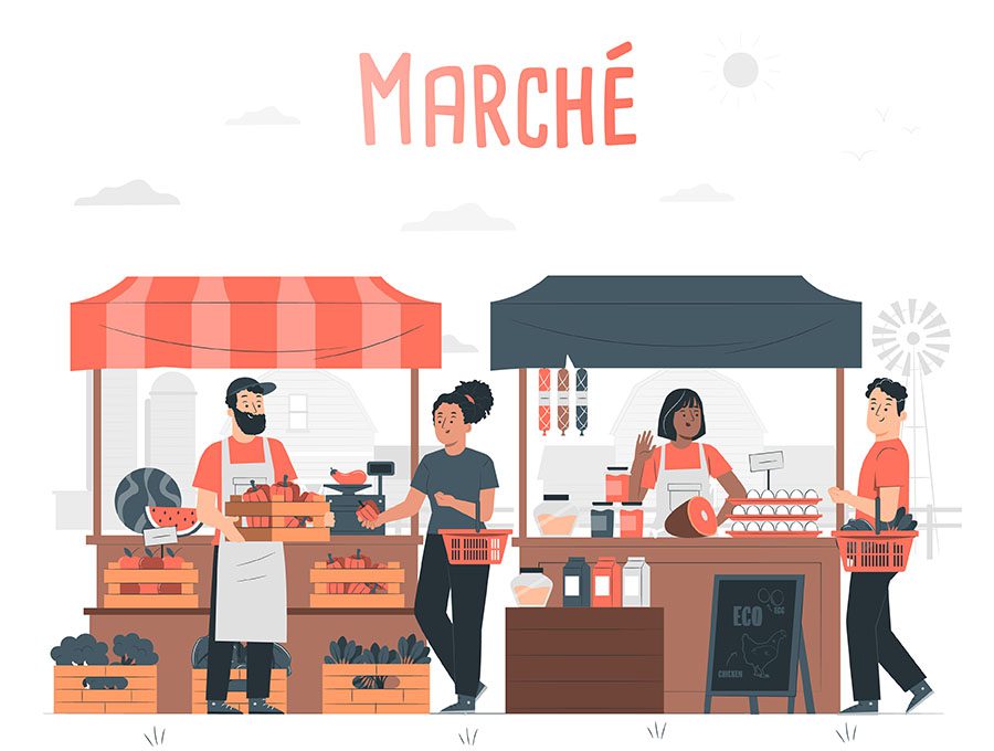 Nouveau marché esplanade des chaussonnières - Ville de Fougères